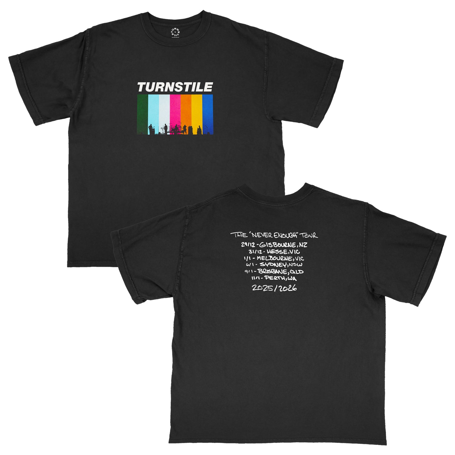 TURNSTILE "TOUR" BLACK TEE – Turnstile AU
