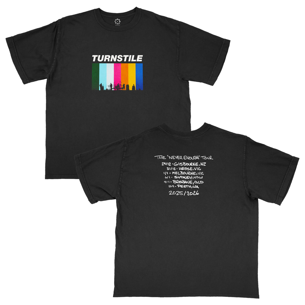 TURNSTILE "TOUR" BLACK TEE – Turnstile AU
